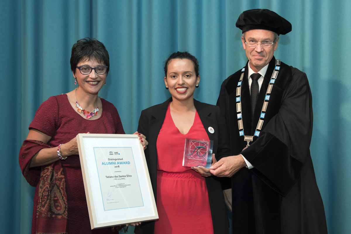 Tatiana dos Santos Silva, Alumni Award winner 2018 | IHE Delft ...