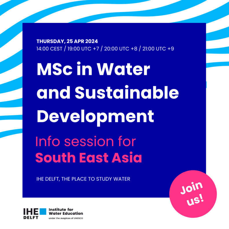 MSc in Water and Sustainable Development: South East Asia info session ...